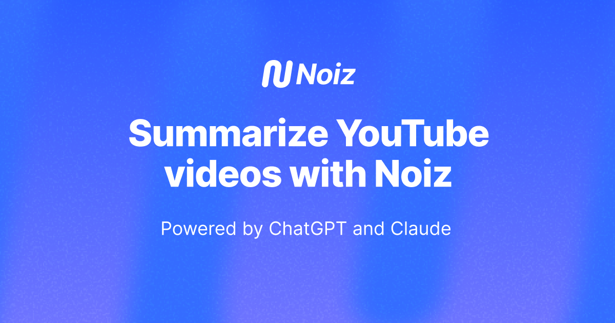 YouTube Summary with ChatGPT & Claude (Free)