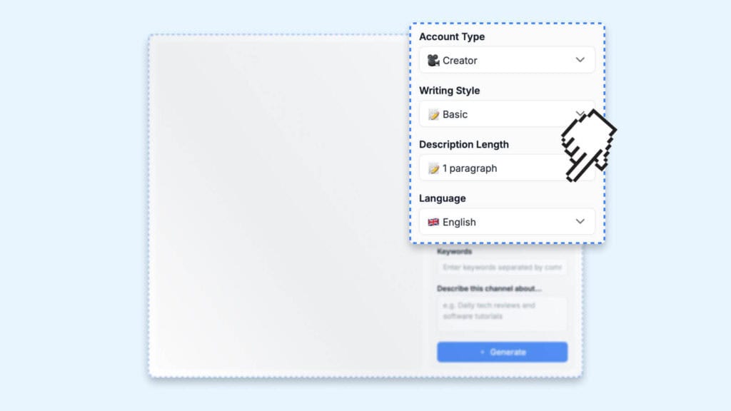 Free AI YouTube Channel Description Generator | Noiz